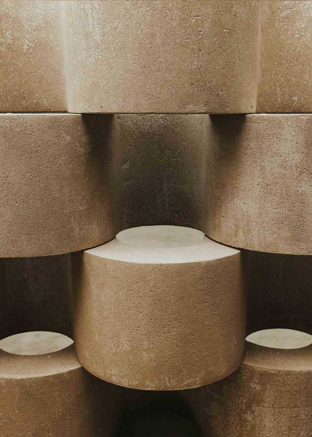 Biombo de diseño modular creado para feria MDF23 | Canica