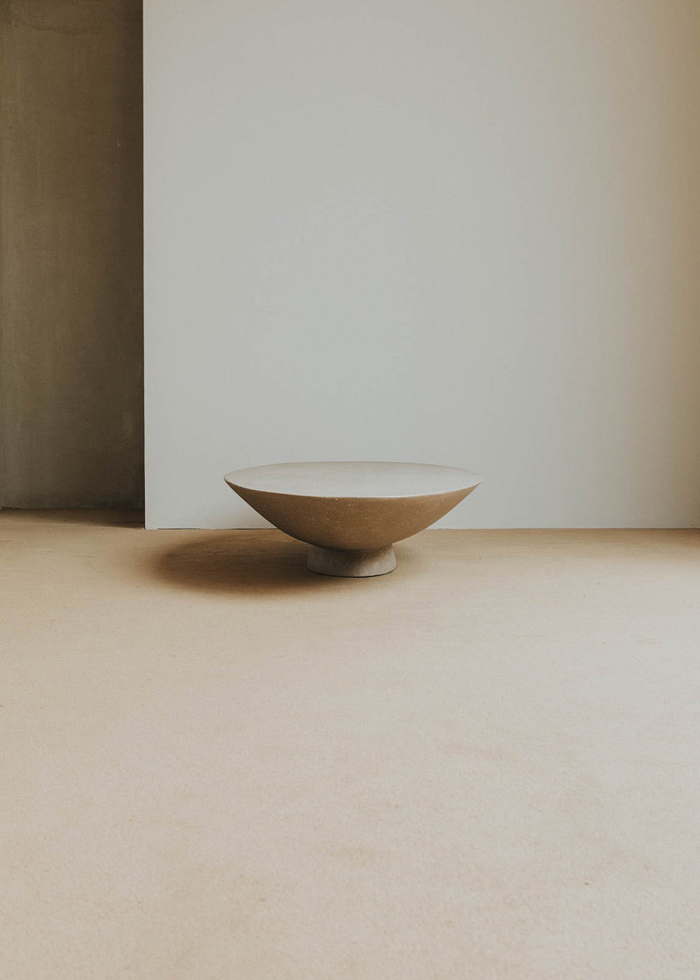 Oval cement table for indoor and outdoor use by MIL Studios | Canica
