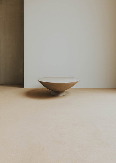Oval cement table for indoor and outdoor use by MIL Studios | Canica