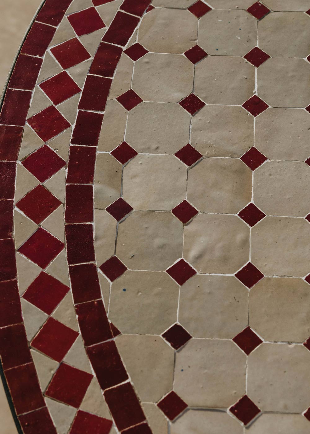 Large handcrafted tile and iron table by Mesonero · Romanos Studio | Canica